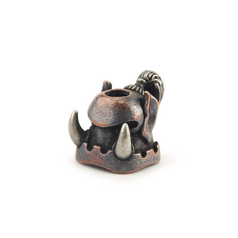 Big Teeth Beast Knife Beads Pendant Brass Bead Keyring | Etsy