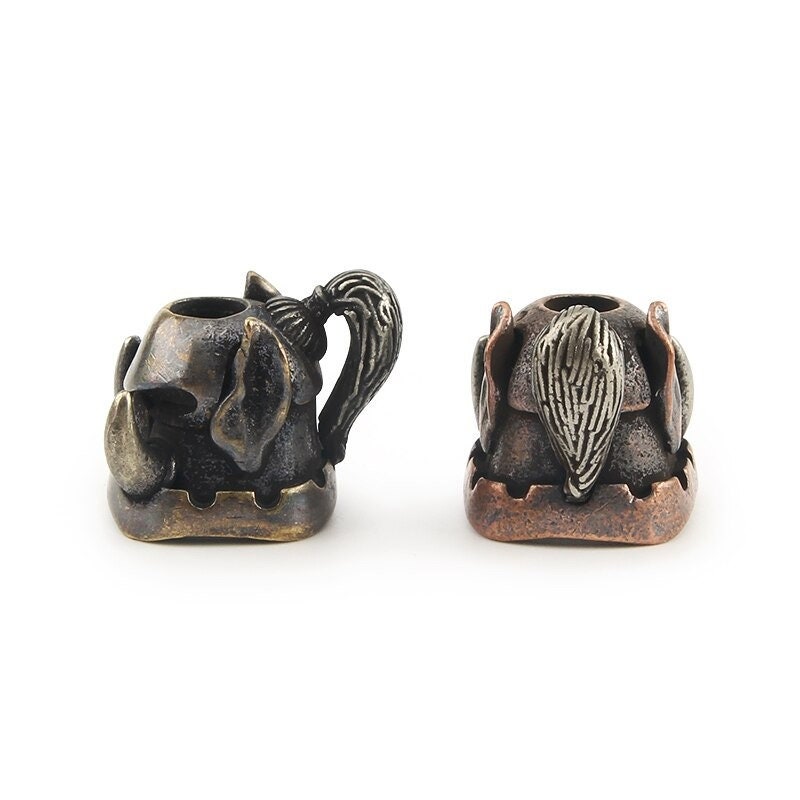 Big Teeth Beast Knife Beads Pendant Brass Bead Keyring | Etsy