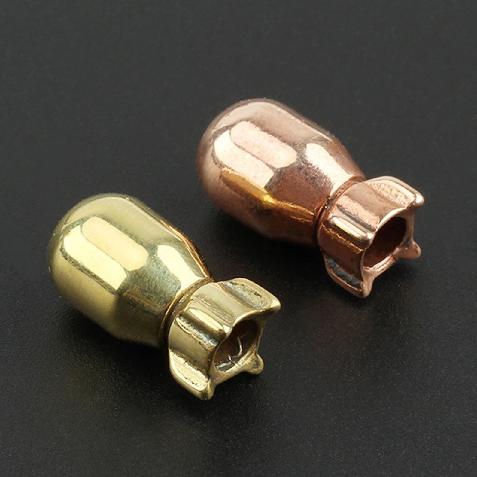 1pcs Brass Bomb Shaped Parachute Cord Beads Knife Tool - Etsy