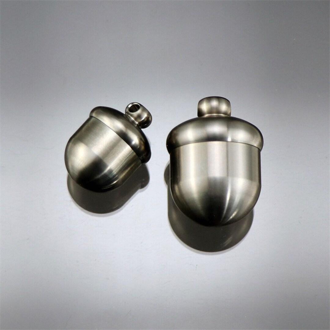 Titanium Acorn Mini Medicine Bottle Capsule Waterproof EDC - Etsy