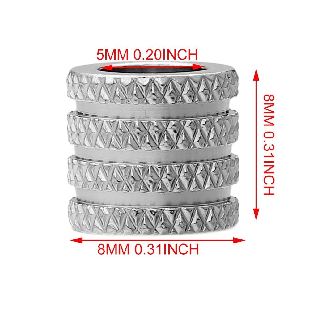 20pcs/lot 5mm 6mm Hole Stainless Steel Big Hole Spacer - Etsy