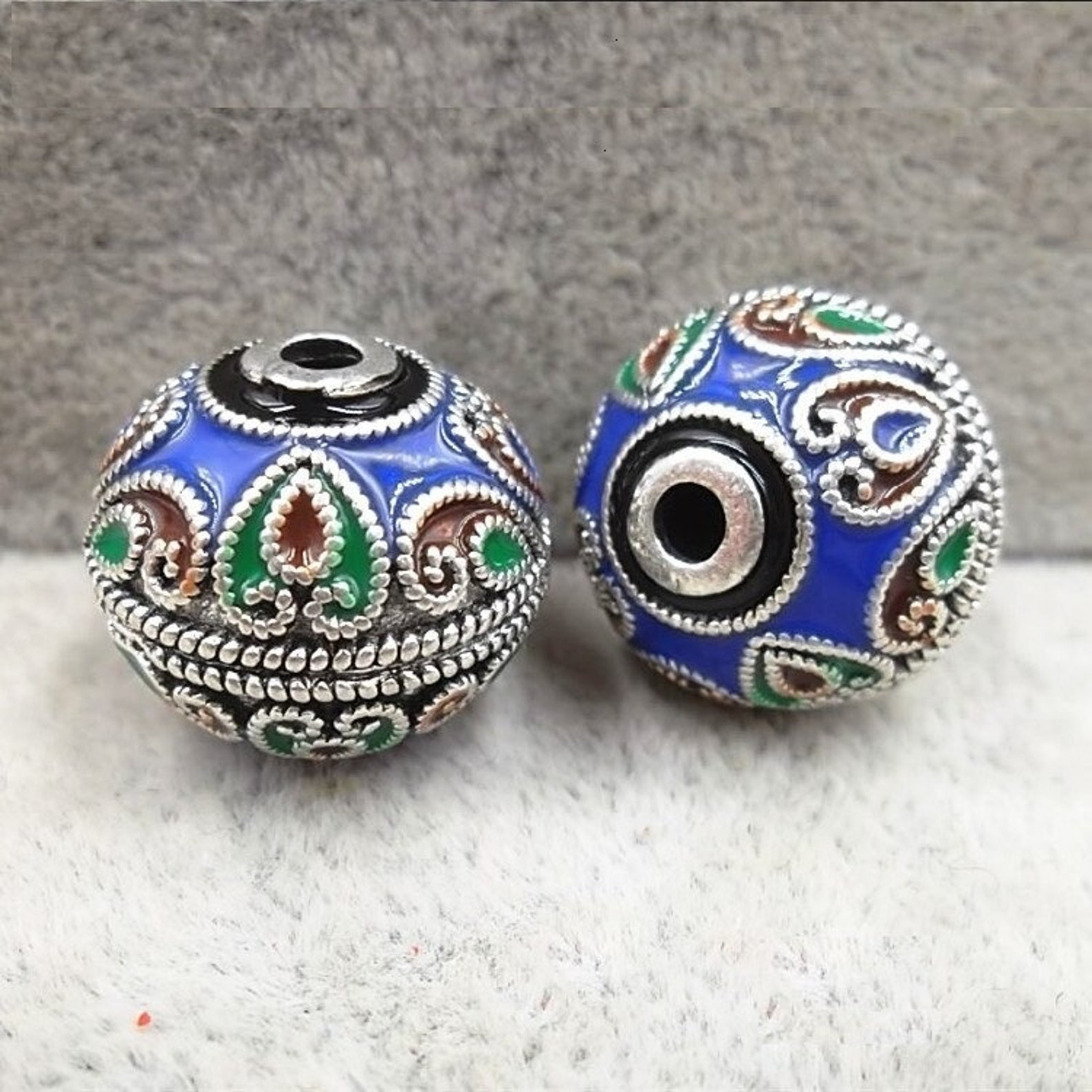 2pcs Handmade Ethnic Nepal Beads 8mm 12mm 15mm 18mm Round - Etsy