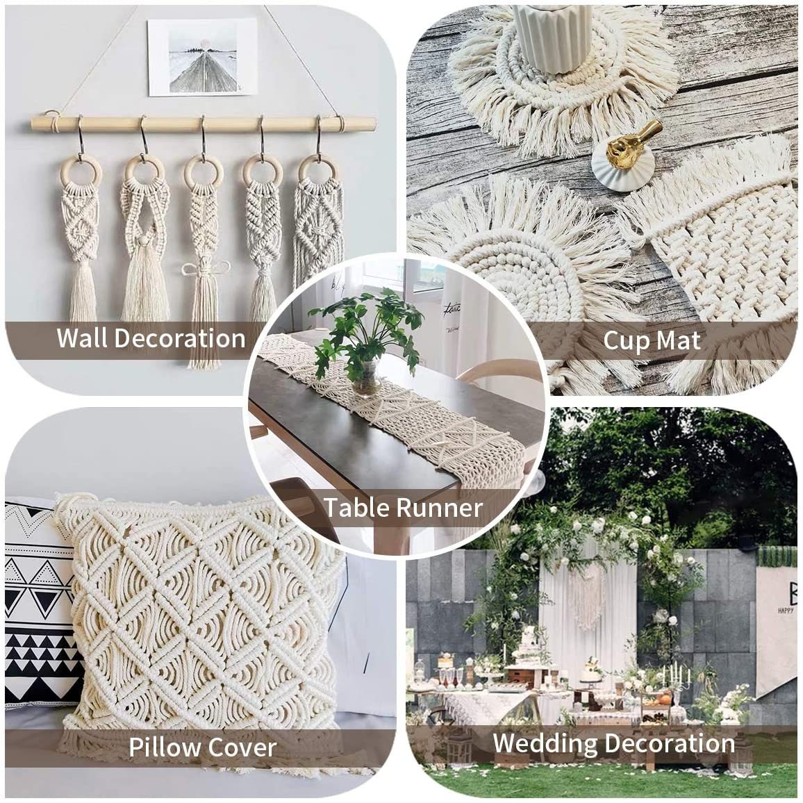 Cotton Macrame Cord 1mm 2mm 3mm 4mm 5mm 6mm 8mm 10mm Macrame - Etsy