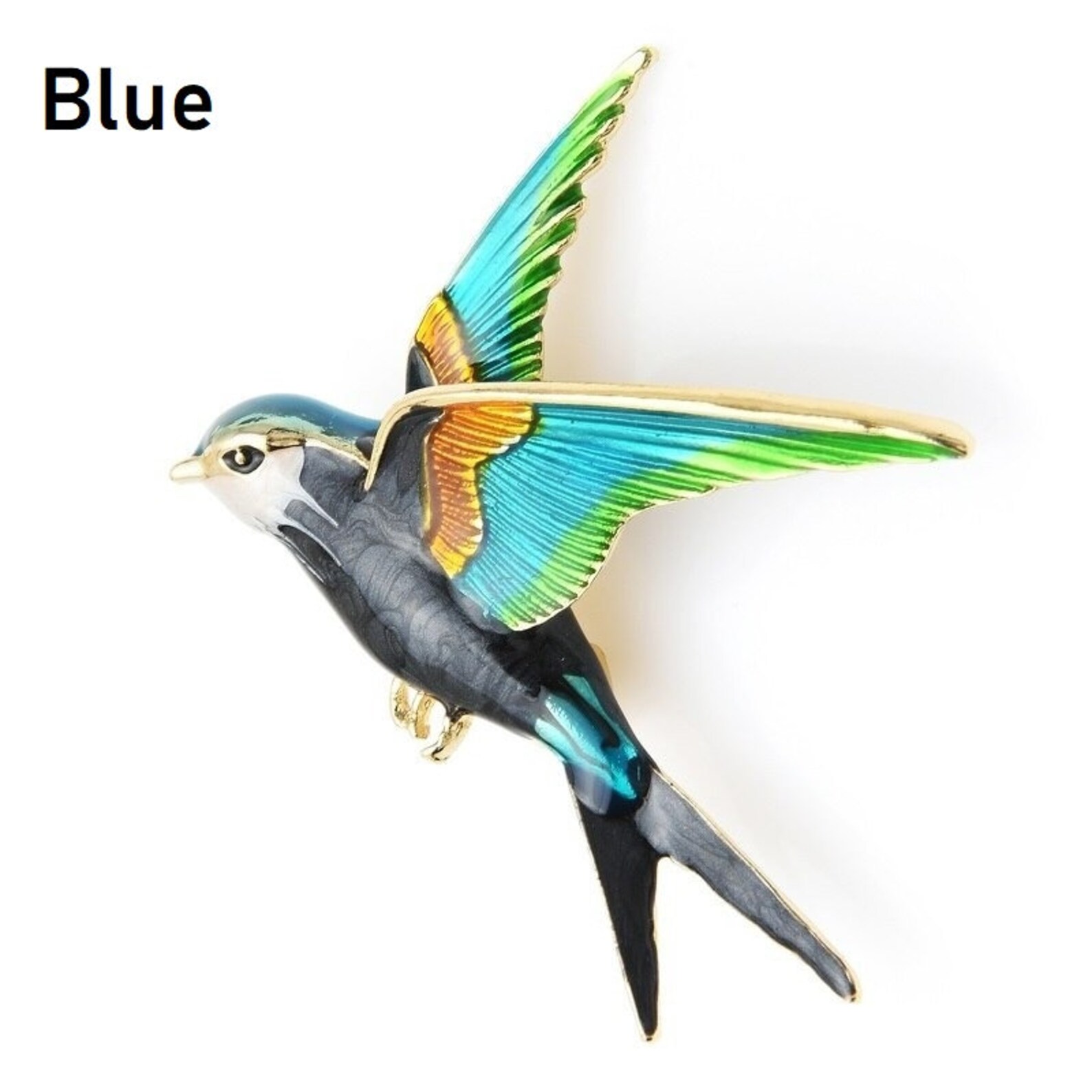 Bird Flying Swallow Brooches Pins for Women Animal Brooch - Etsy