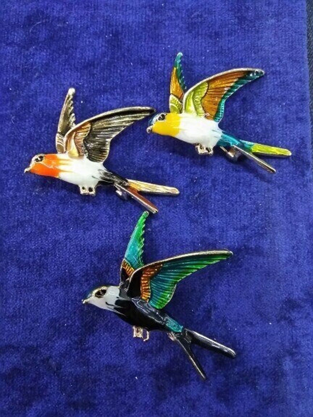 Bird Flying Swallow Brooches Pins for Women Animal Brooch - Etsy