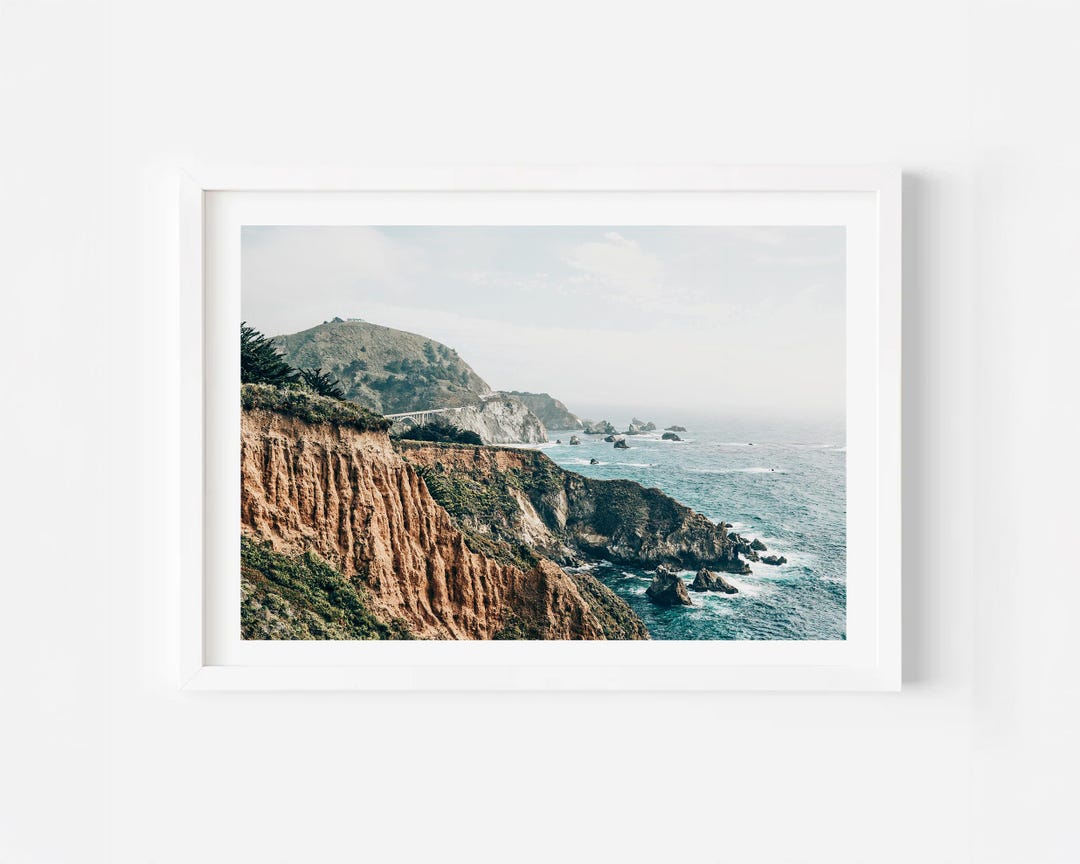 Big Sur Coastal Fine Art Print, Pacific Coast Highway Cliffs ...