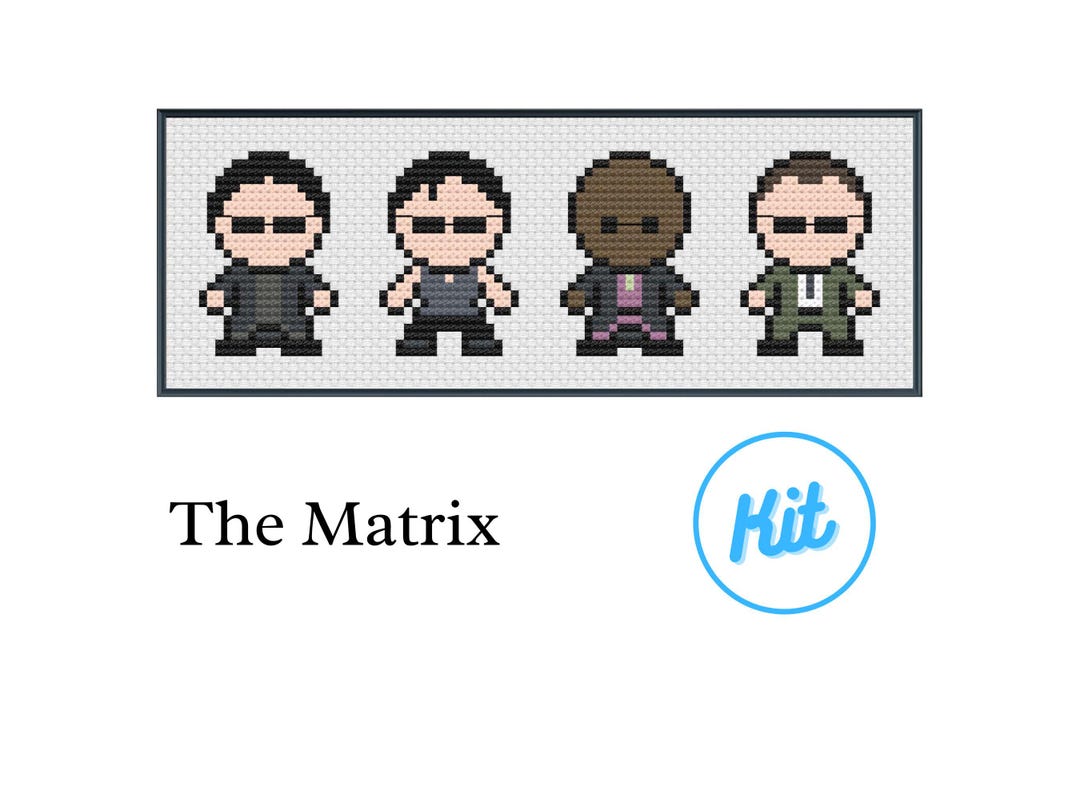 Stitch Kit: the Matrix - Cross Easy Cross Stitch Kit for Beginners ...
