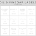 Pantry Labels Black Waterproof Stickers for Jars and Baskets Kitchen ...
