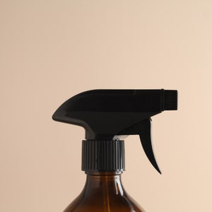 Amber Plastic Spray Bottle | Refillable Labelled Bottle With Trigger ...