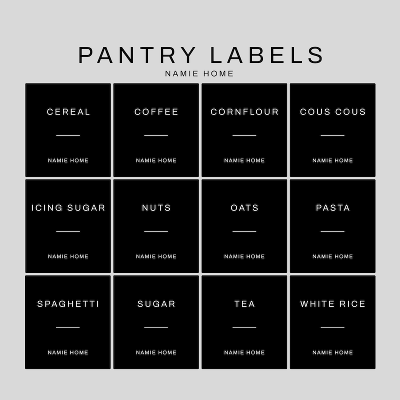 Kitchen Labels Stickers - Etsy