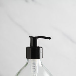 Shampoo & Conditioner Clear Glass Bottle Set of Two - Refillable ...