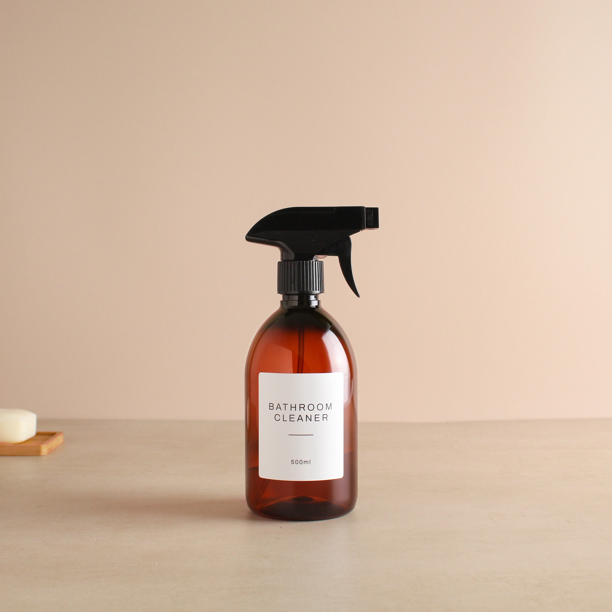 Amber Plastic Spray Bottle | Refillable Labelled Bottle With Trigger ...