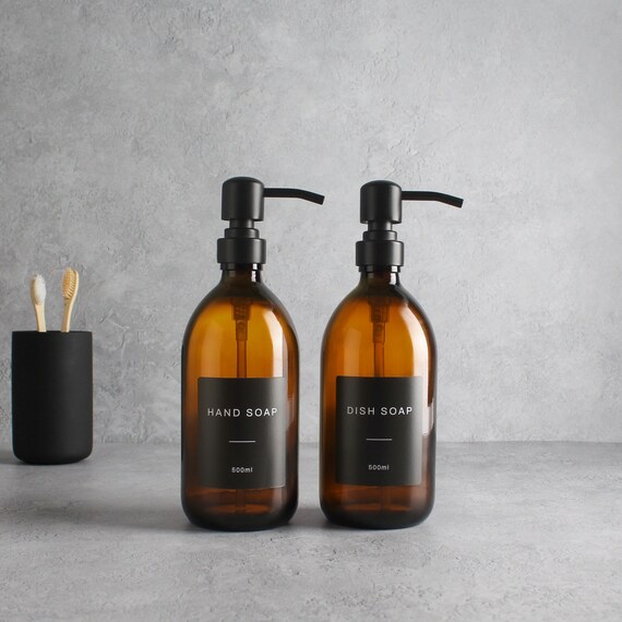 Foaming Soap Dispenser Vintage Refillable Easy Tang Glass Foaming Soap ...
