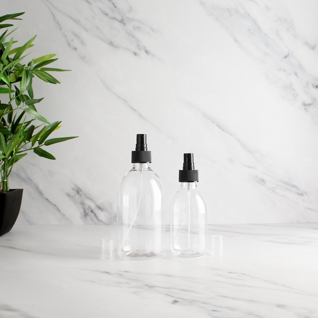 Clear Plastic Mist Spray Bottle - Refillable Bottle With Atomiser Spray ...