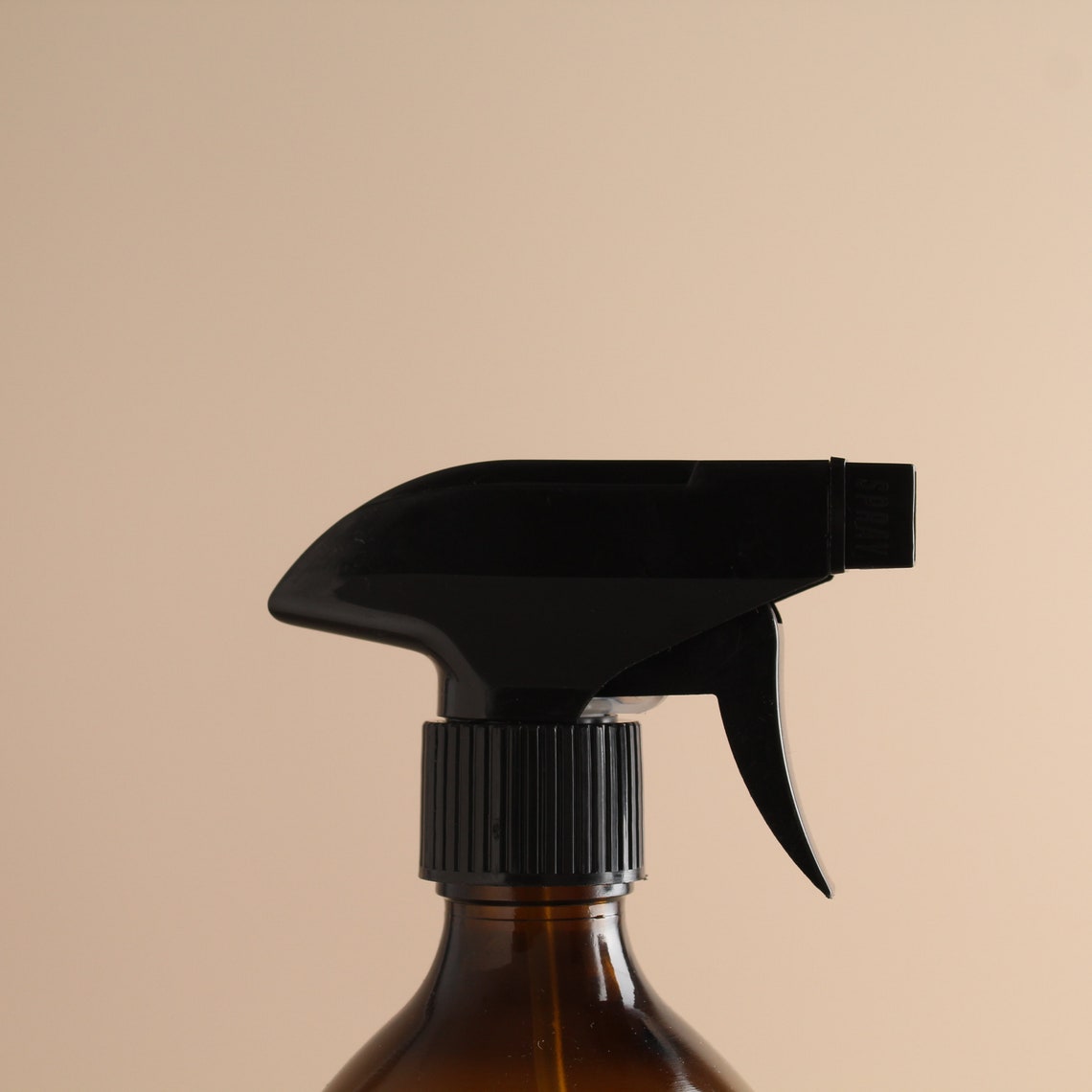 Amber Glass Spray Bottle | Refillable Labelled Bottle With Trigger ...