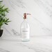 Clear Glass Bottle - Refillable Bottle With Rose Gold Pump Dispenser ...