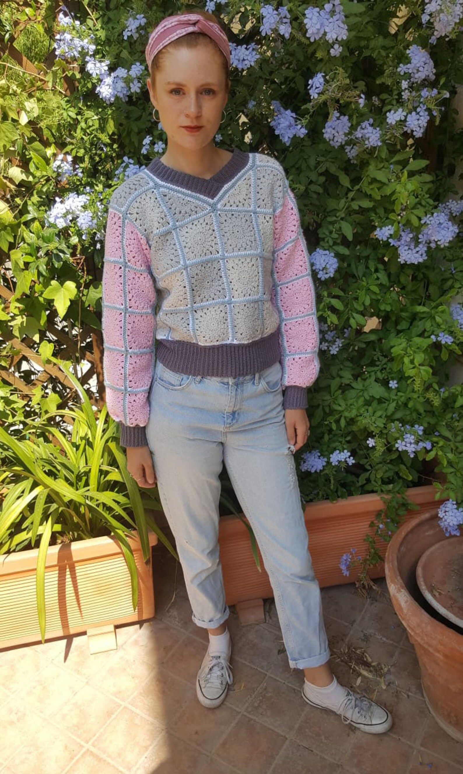 Hand Crochet Pattern- Checker Sweater - Etsy