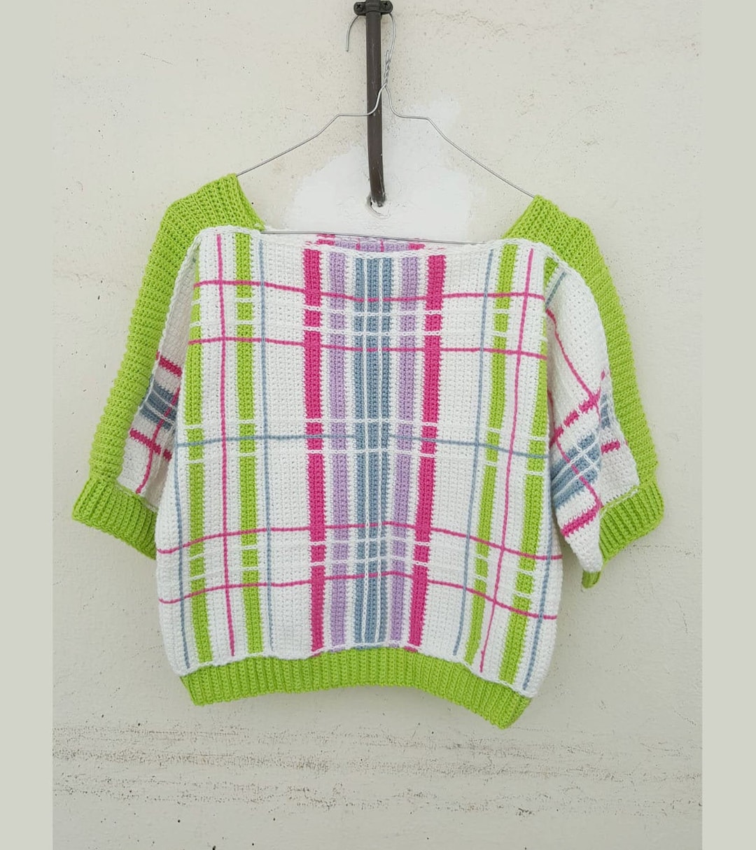 Hand Crochet Pattern- Check Tee - Etsy