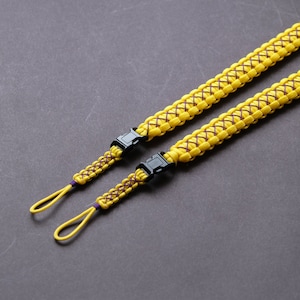 Paracord Camera Strap, Yellow / Purple, Rope Strap, Quick Release Kit ...