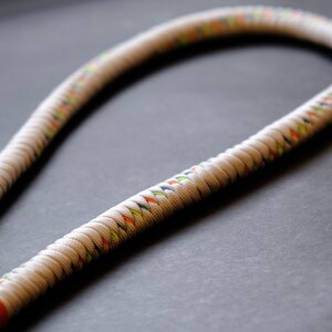 Gray Paracord Camera Strap: Snake Knot, Leather Detail, Quick Release ...