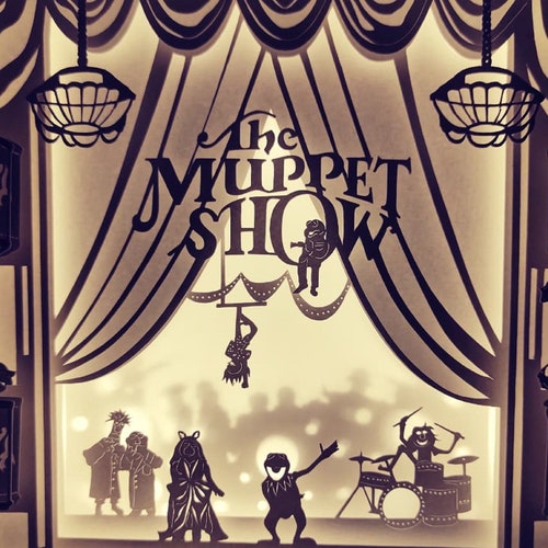 Muppets 3D Papercut Lightbox Template Svg Digital Light Box | Etsy