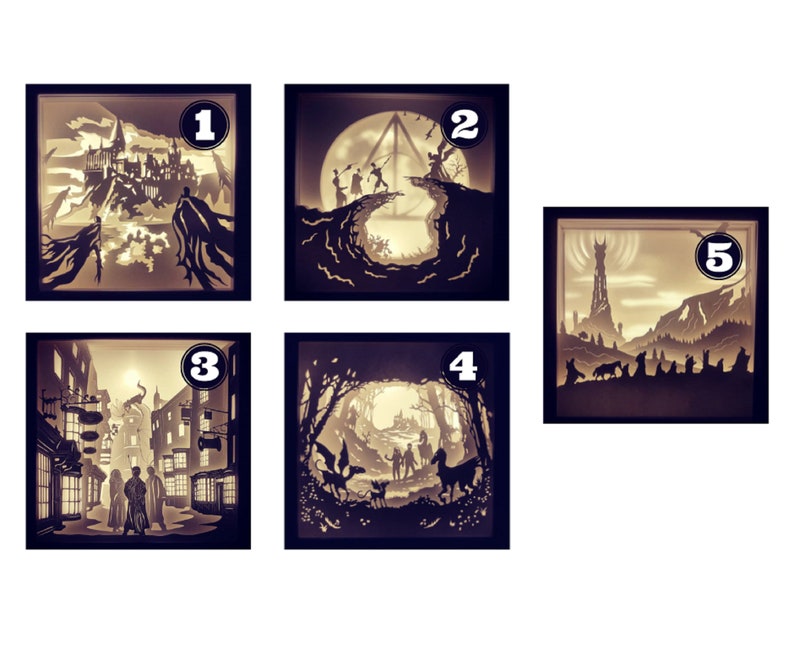 Digital Template for Paper Cut Light Box Shadow Box - Etsy