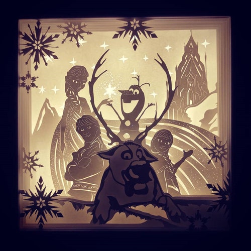 Little Mermaid Shadow Box 3D Cut Cricut - Etsy