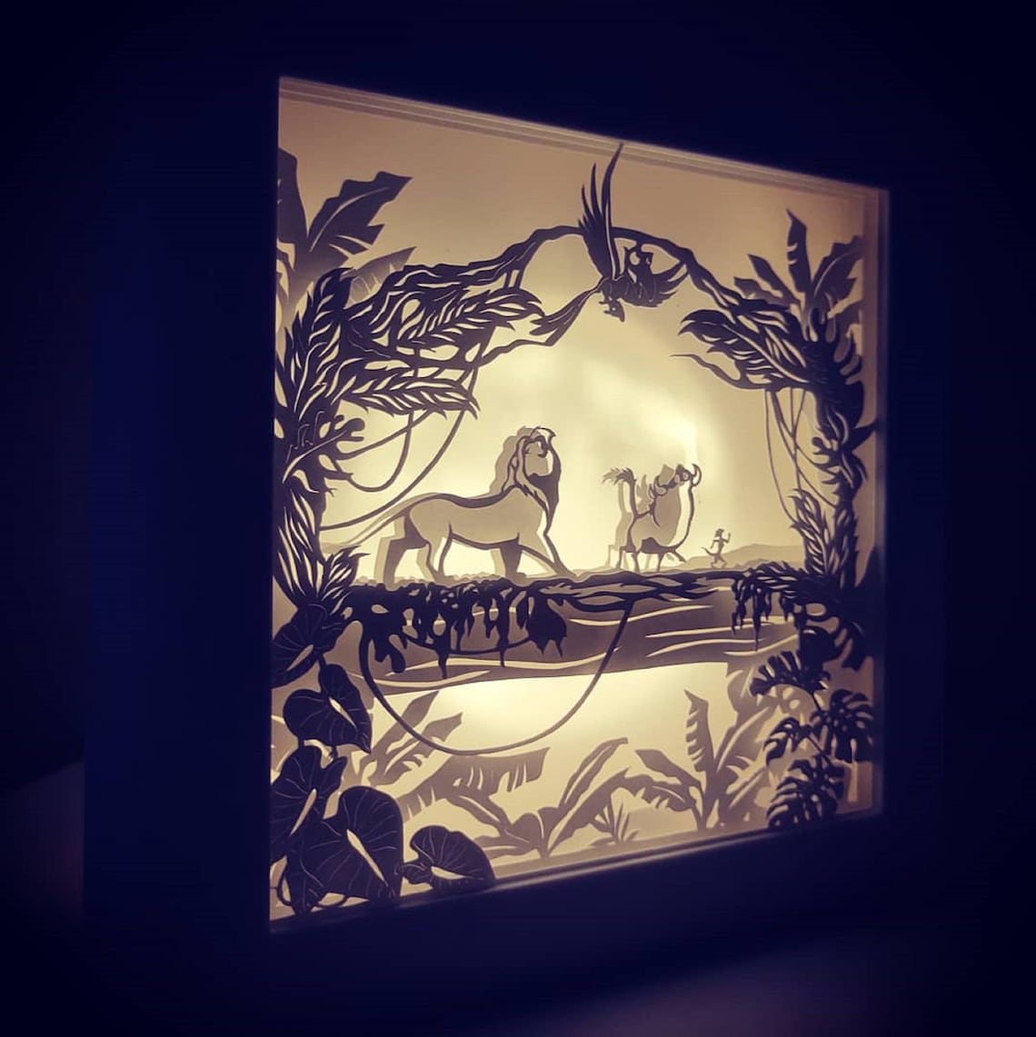 The Lion King Lightbox SVG Paper Cut Template Ai the Lion - Etsy Canada