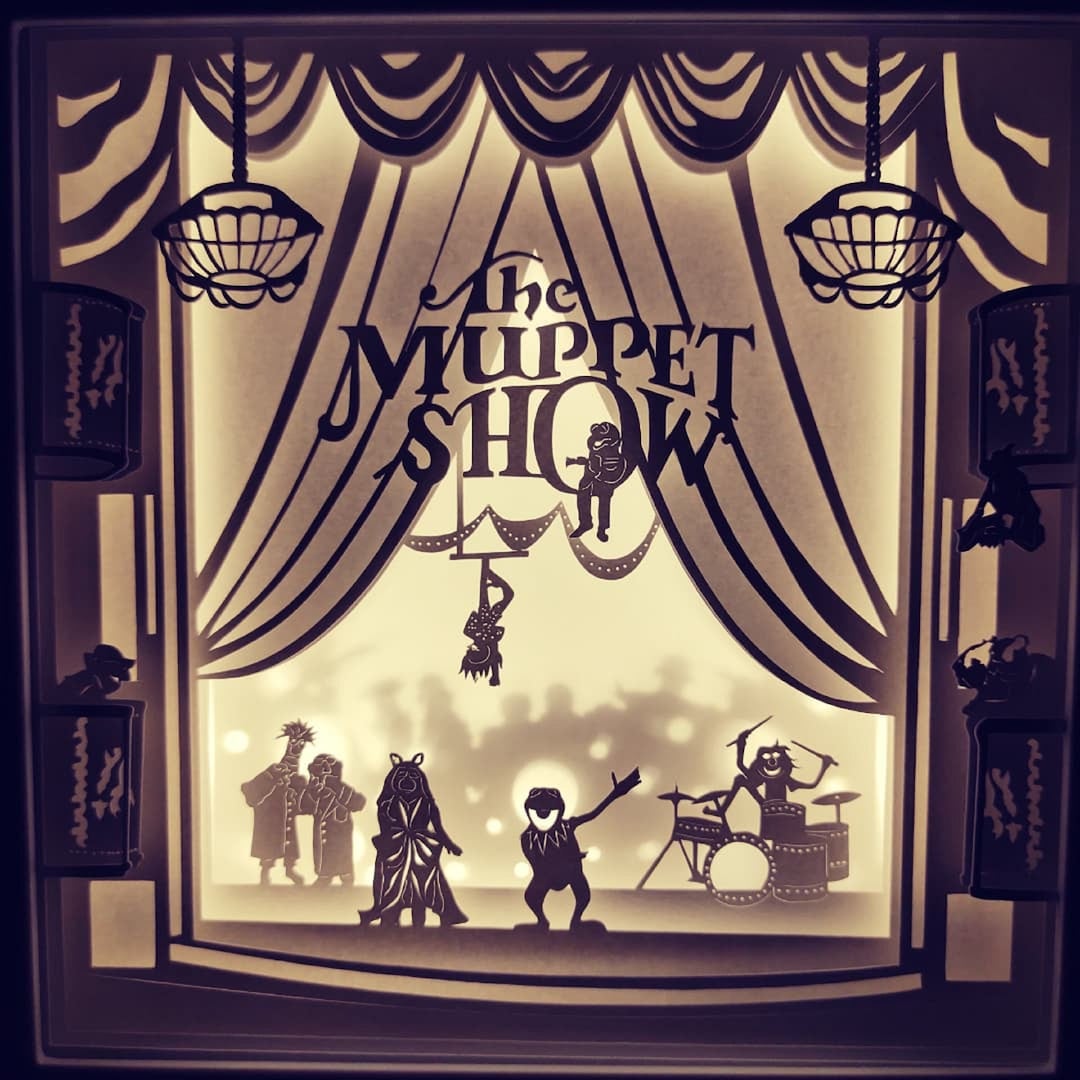Muppets 3D Papercut Lightbox Template Svg Digital, Light Box Template ...