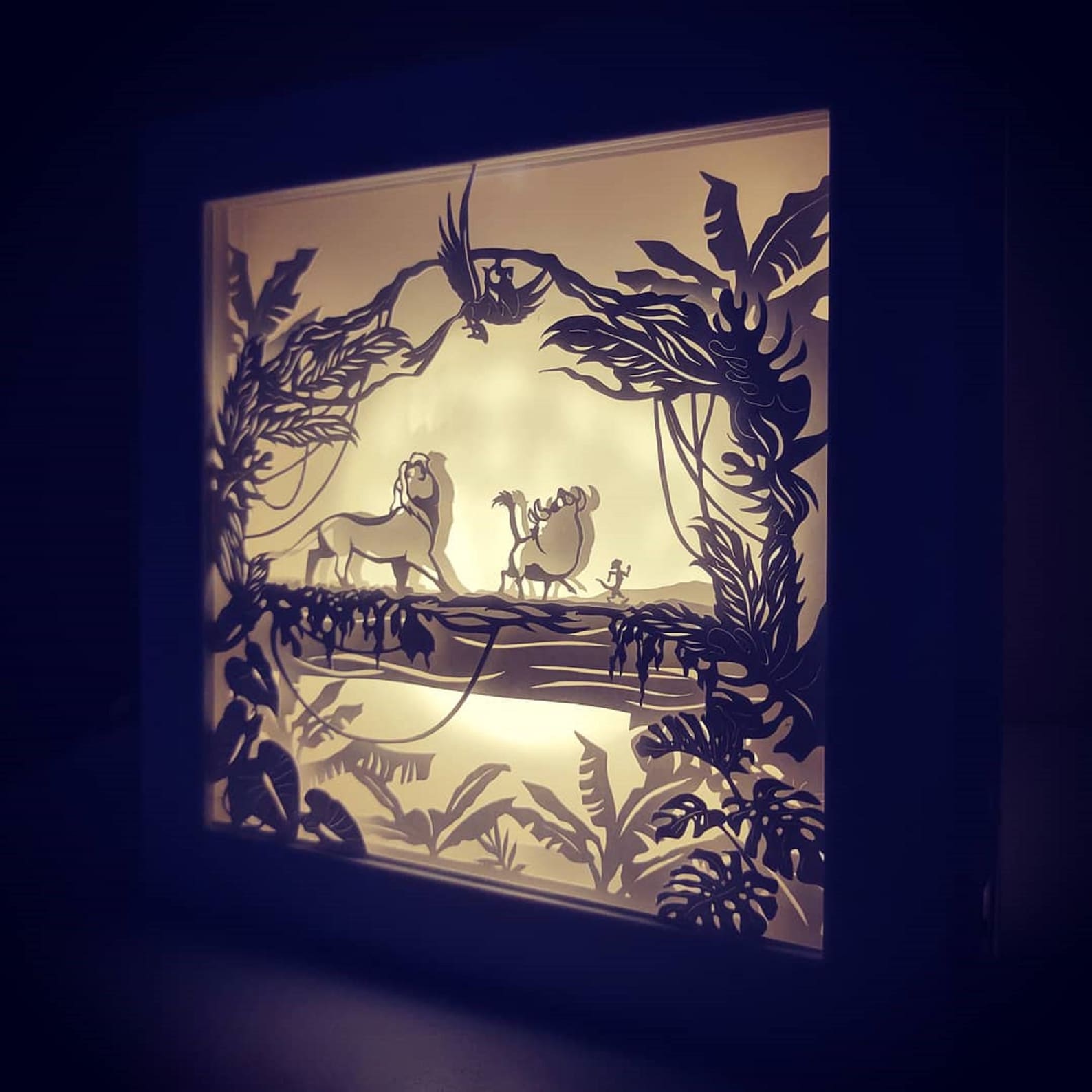 The Lion King Lightbox SVG Paper Cut Template Ai the Lion - Etsy Canada