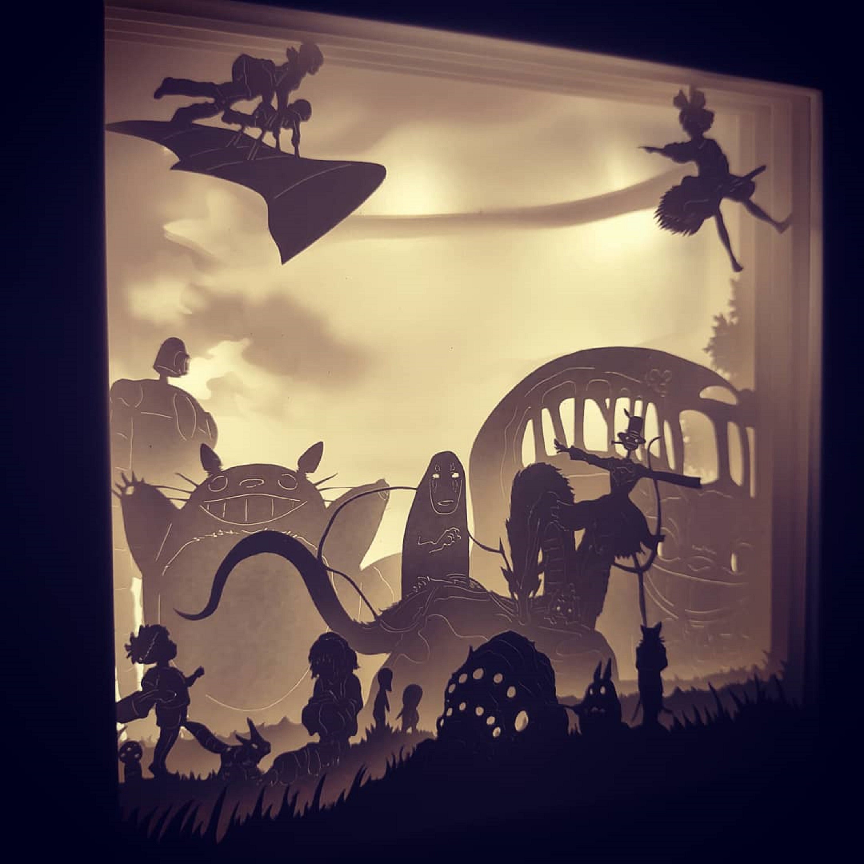 SHADOW BOX 3D Papercut Lightbox Template Digital Svg Lightbox | Etsy