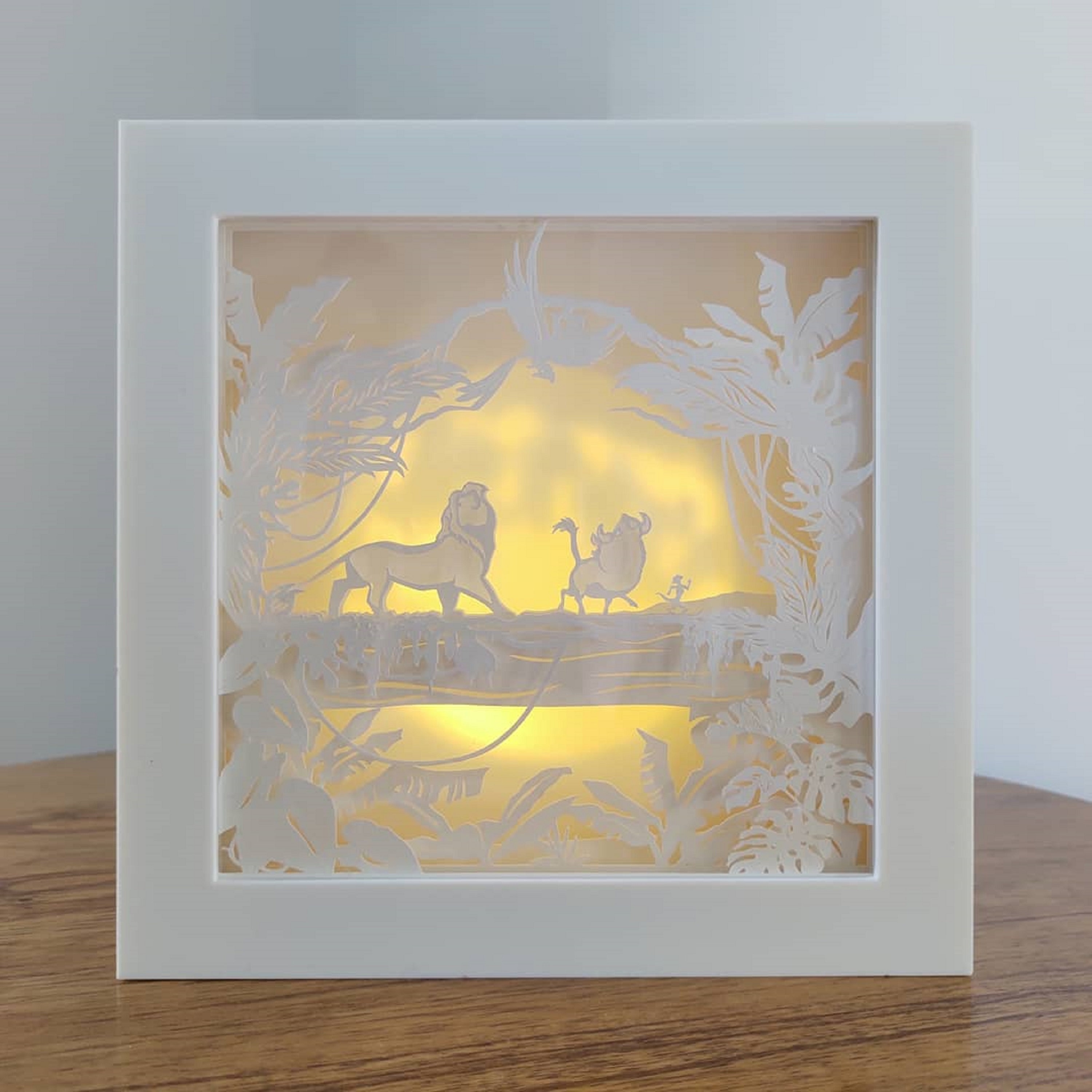 The Lion King Lightbox SVG Paper Cut Template Ai the Lion - Etsy Australia