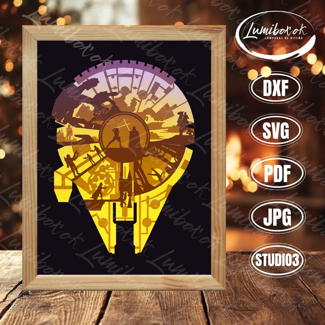 Star Wars Svg Papercut Lightbox Template Svg Digital, Lightbox Template ...