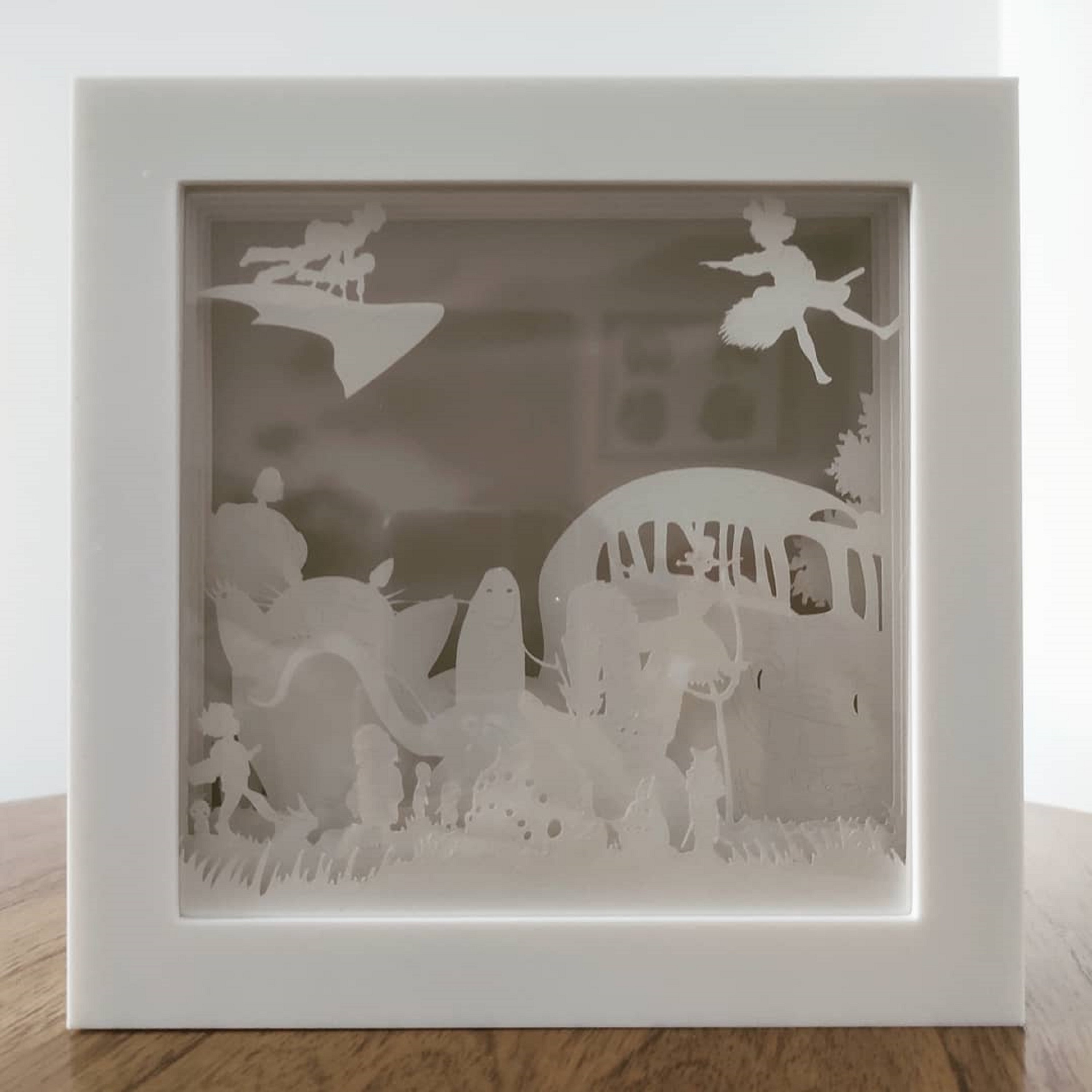 SHADOW BOX 3D Papercut Lightbox Template Digital Svg Lightbox | Etsy