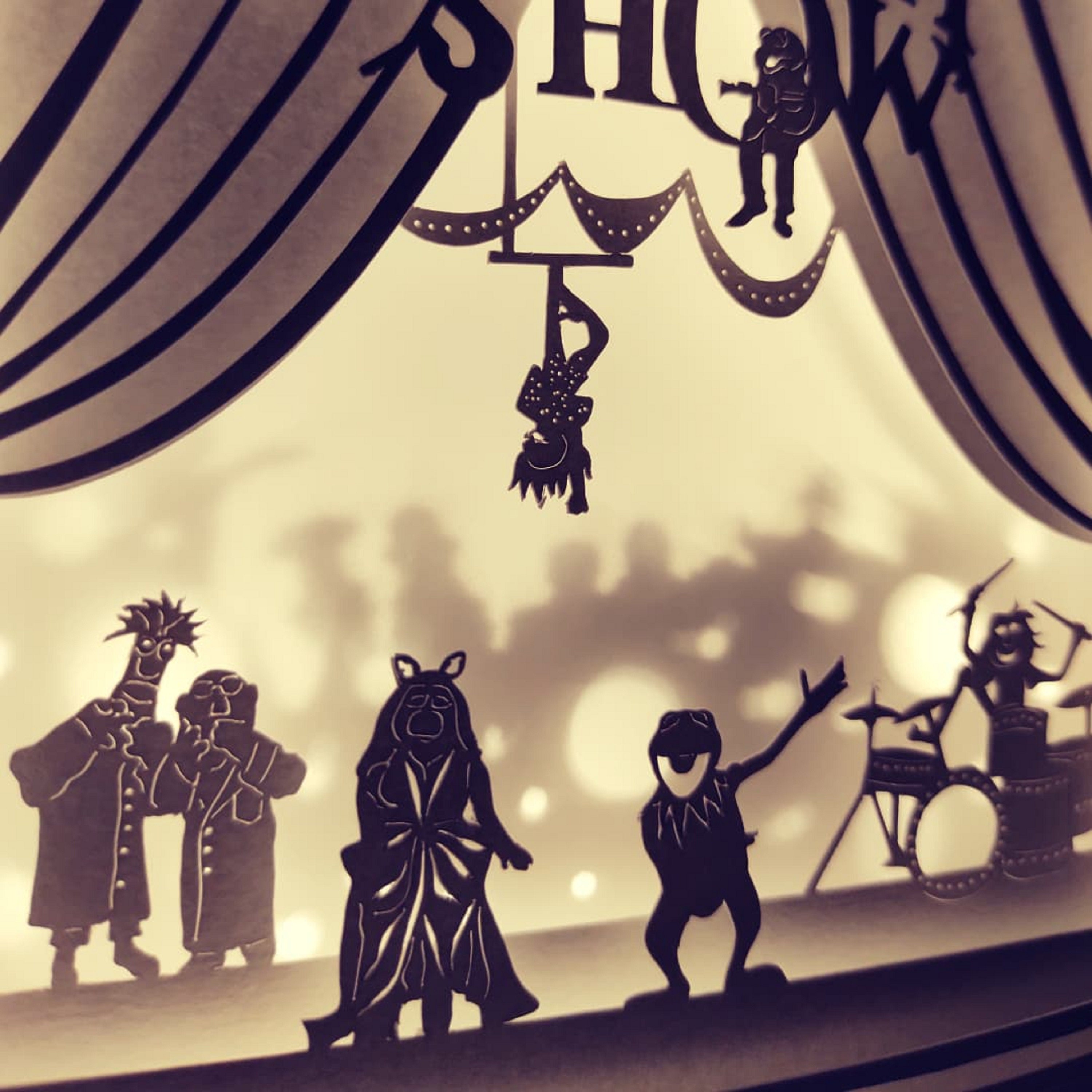 Muppets 3D Papercut Lightbox Template Svg Digital, Light Box Template ...