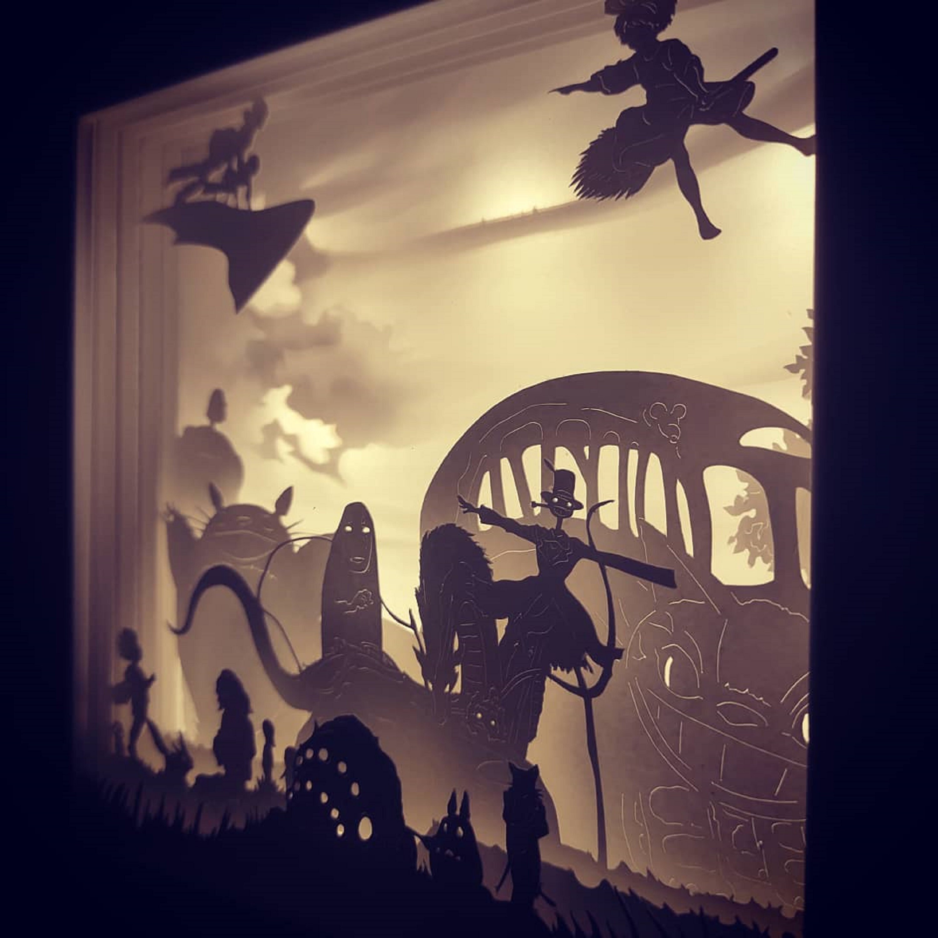 SHADOW BOX 3D Papercut Lightbox Template Digital Svg Lightbox | Etsy