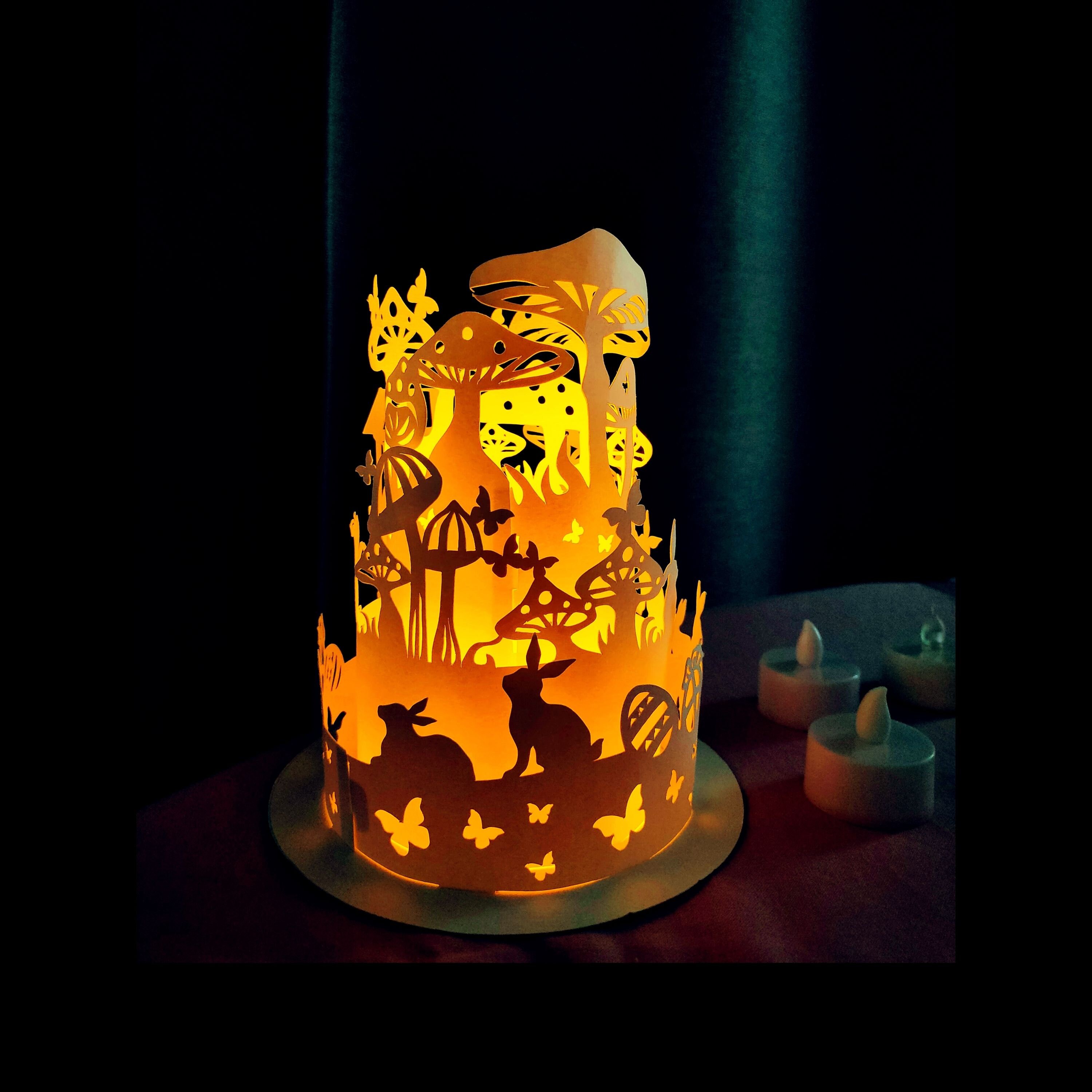 Easter Paper Lantern SVG 1 - Paper Cut Easter - Paper Cut Template ...