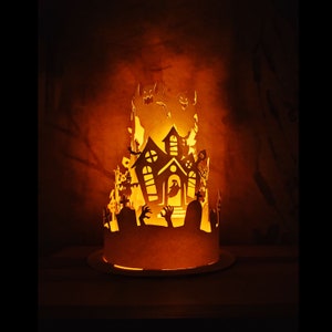Halloween 2 Paper Cut Lamp SVG File Halloween Paper Lanterns Paper ...