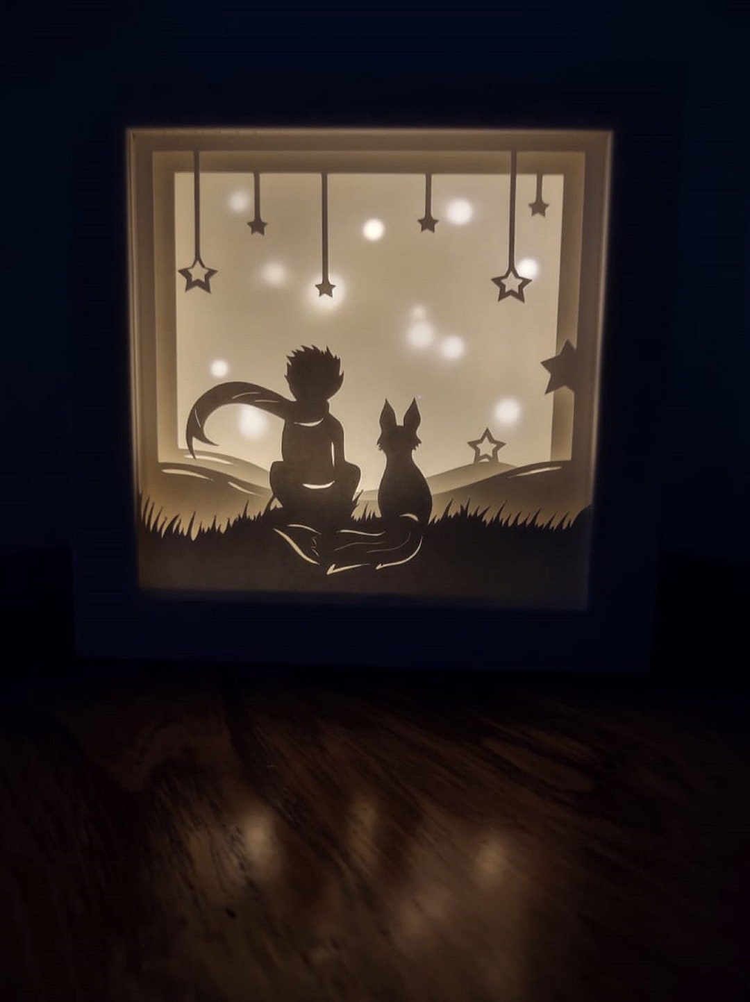 3D Paper Cut Light Box Digital Template the Little Prince, 3D Paper ...