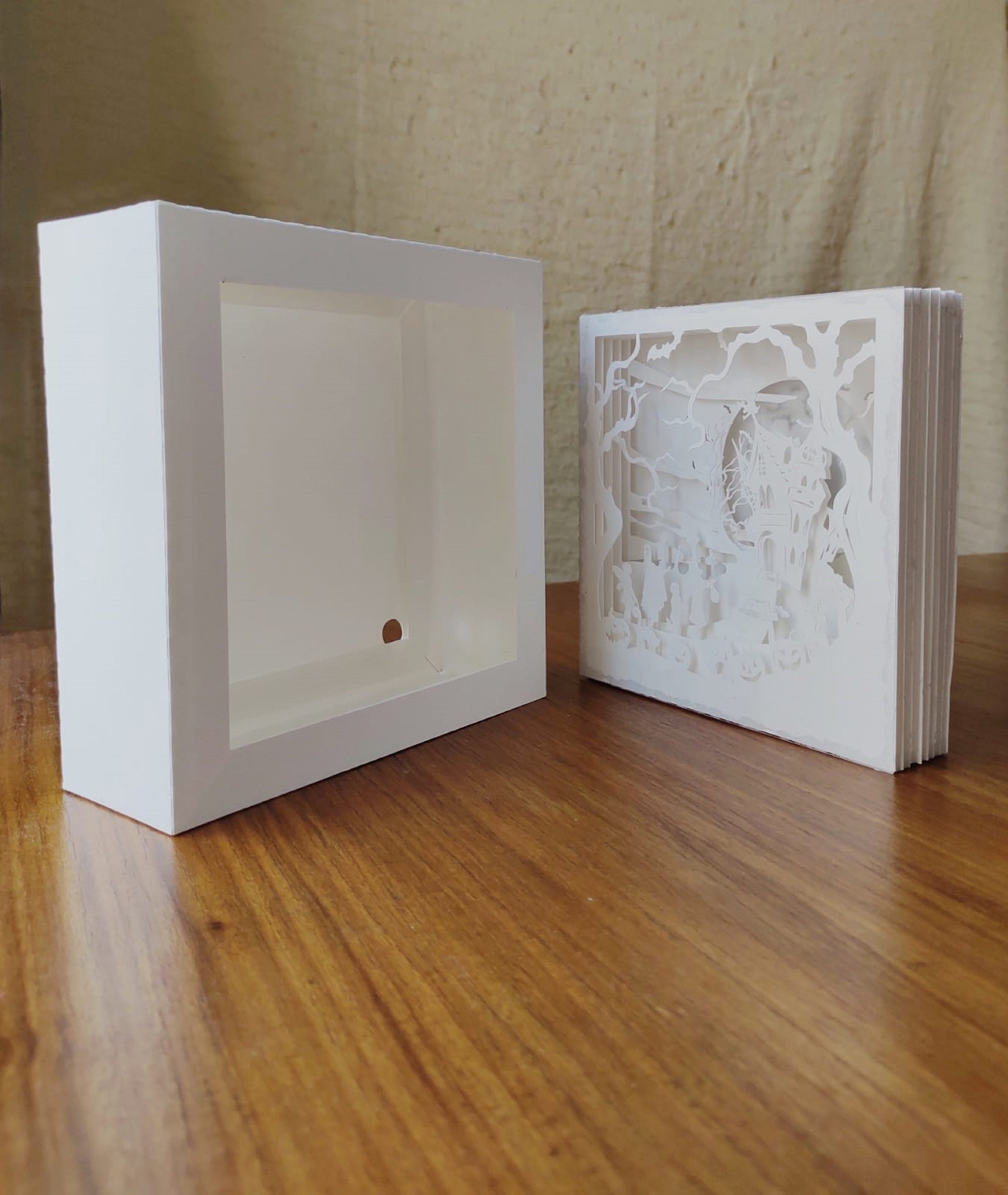 20x20x6cm Paper Cut Light Box Frame Paper Cut Light Box - Etsy