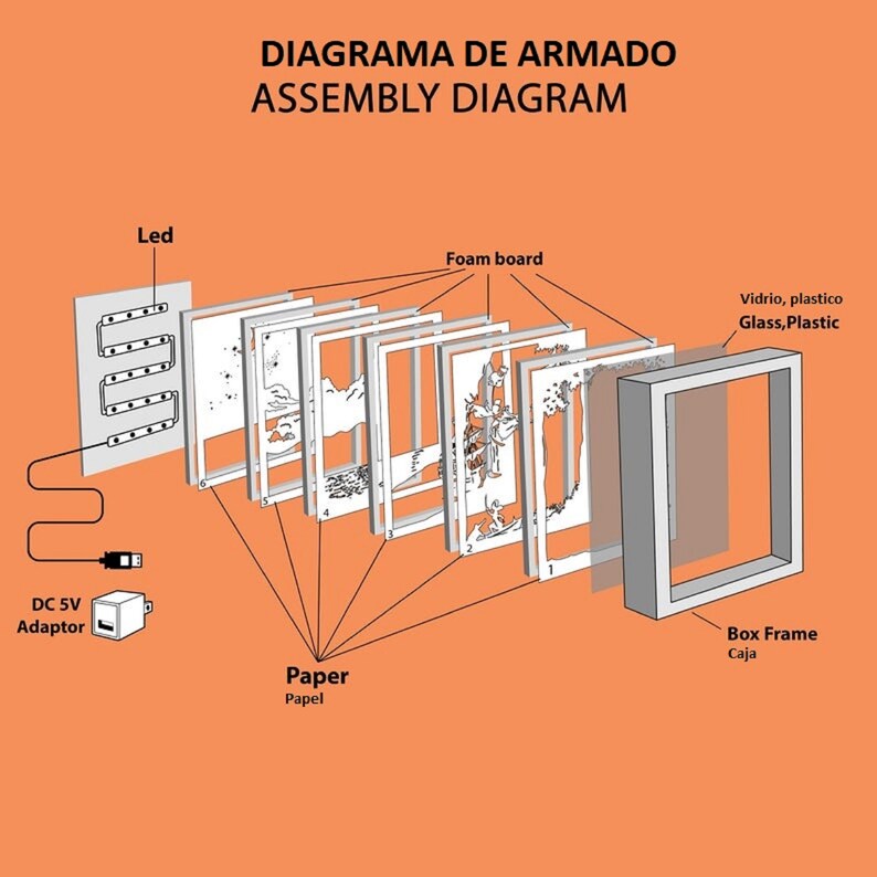 Frozen Lightbox SVG, Paper Cut Template Ai, Frozen Shadow Box Svg ...