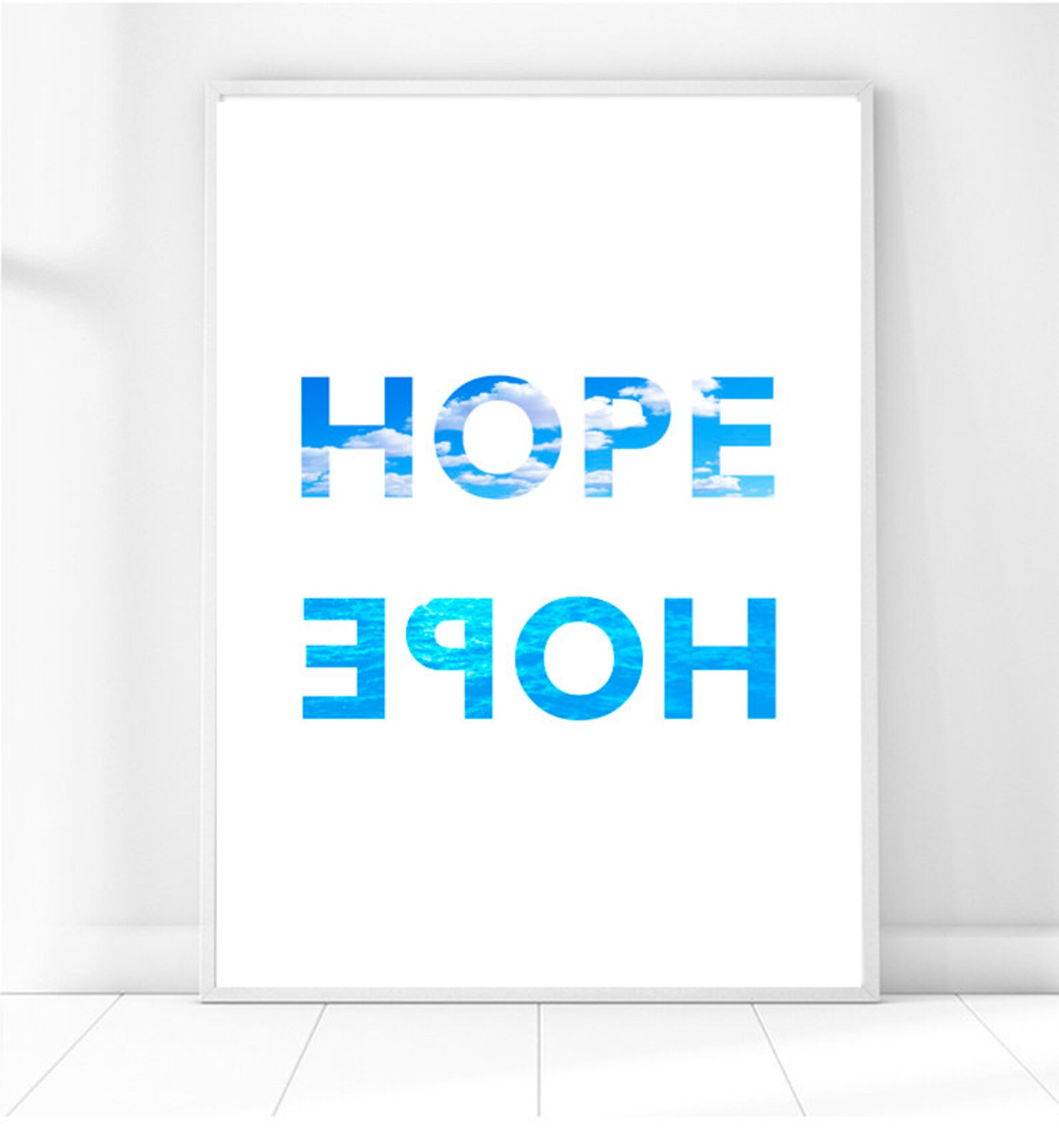 Have Hope!! Blue Sky Hope Digital Art Print. - Etsy