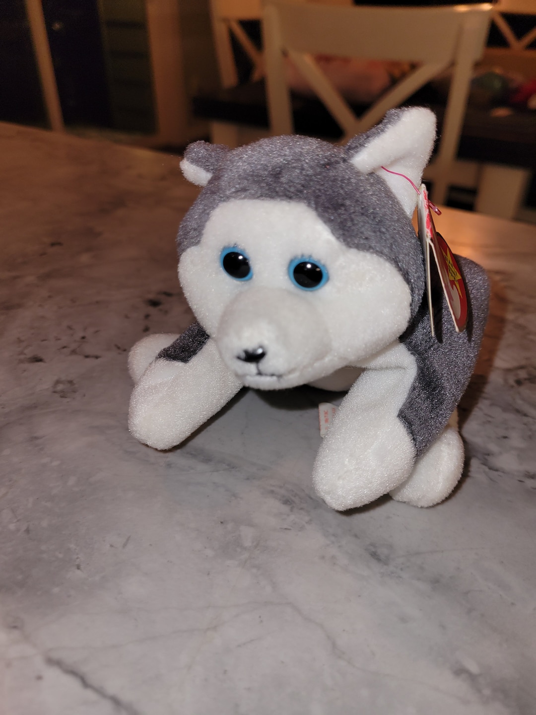 Vintage Original TY Beanie Baby Nanook the Husky Dog, in Mint Condition ...