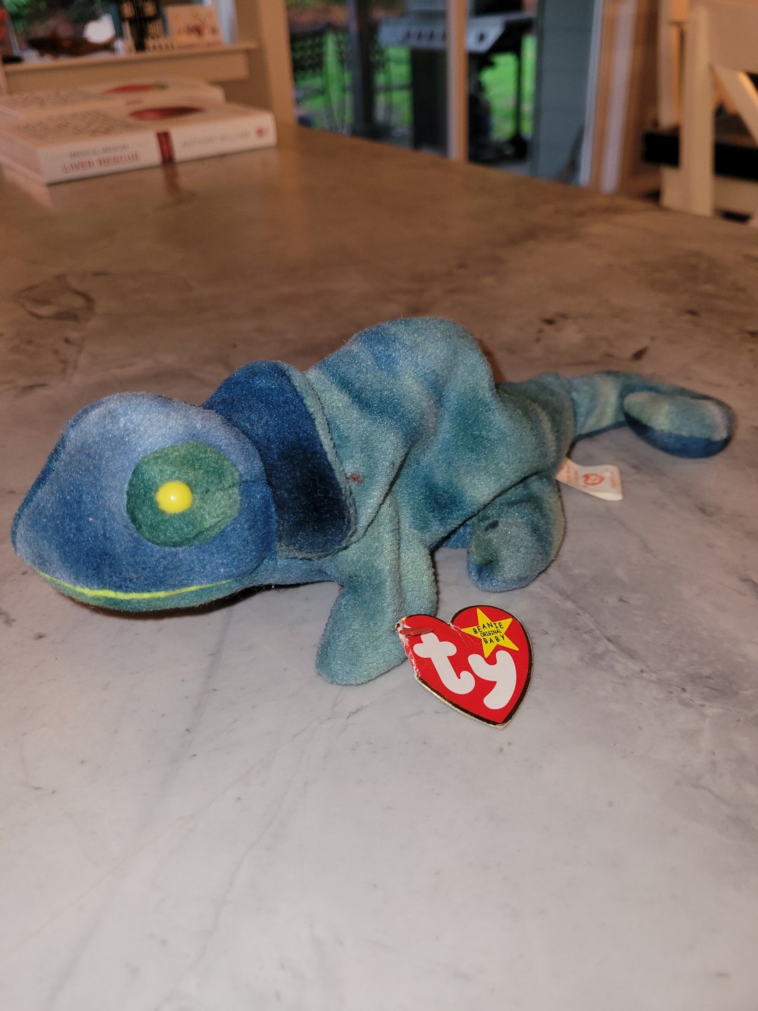 Original TY Beanie Baby Rainbow the Chameleon, in Mint Condition - Etsy