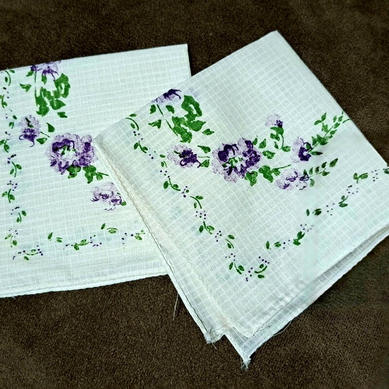 Flower Handkerchief - Etsy