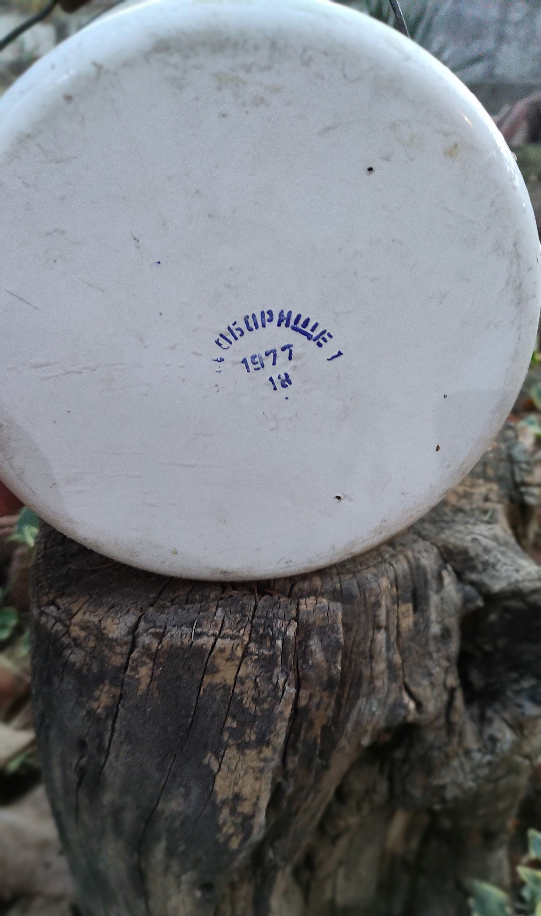 White Enamel Storage Container With Handle Vintage Milk Can Farmhouse ...
