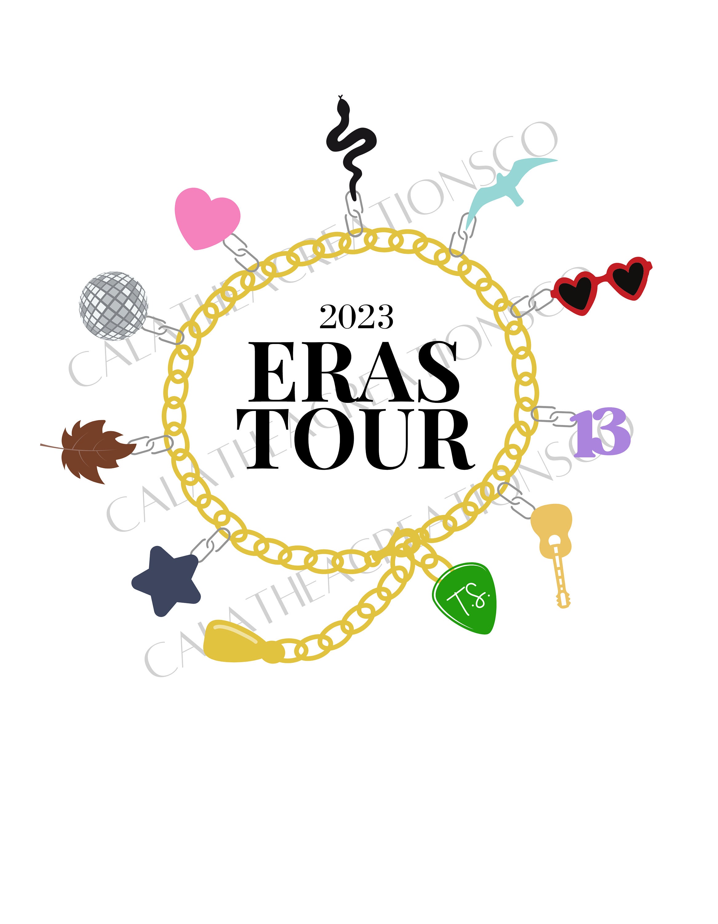 Eras Tour Friendship Bracelet, Digital Print, SVG Cutout, Tshirt Design ...