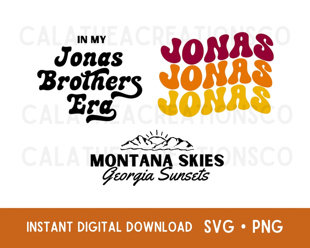 Jonas Brothers SVG, PNG, Digital Download, for Cricut and Silhouette ...