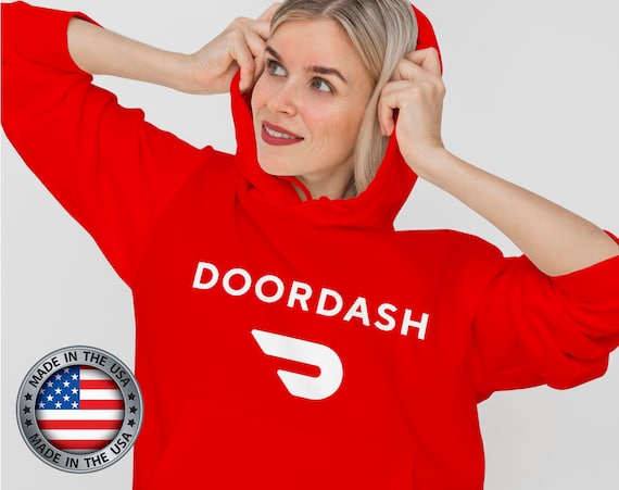 Doordash Themed Hoody Hooded Sweatshirt USA Made Superior | Etsy
