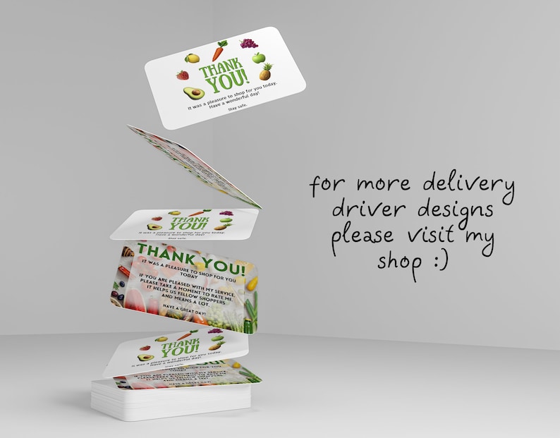 Uber Eats Delivery Driver Thank You Card, Personalized, Printable Card ...